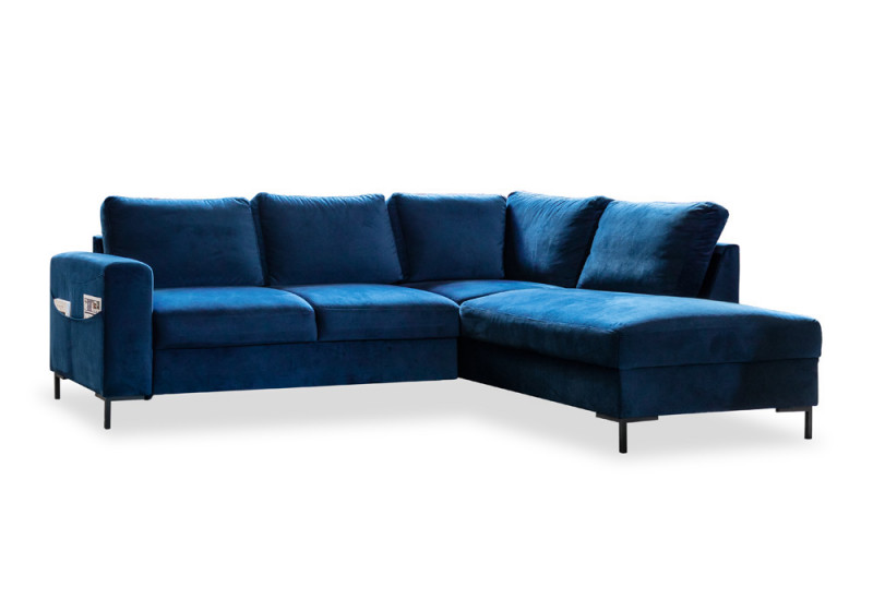 Lofty Lilly Corner Sofa L Shape Velvet